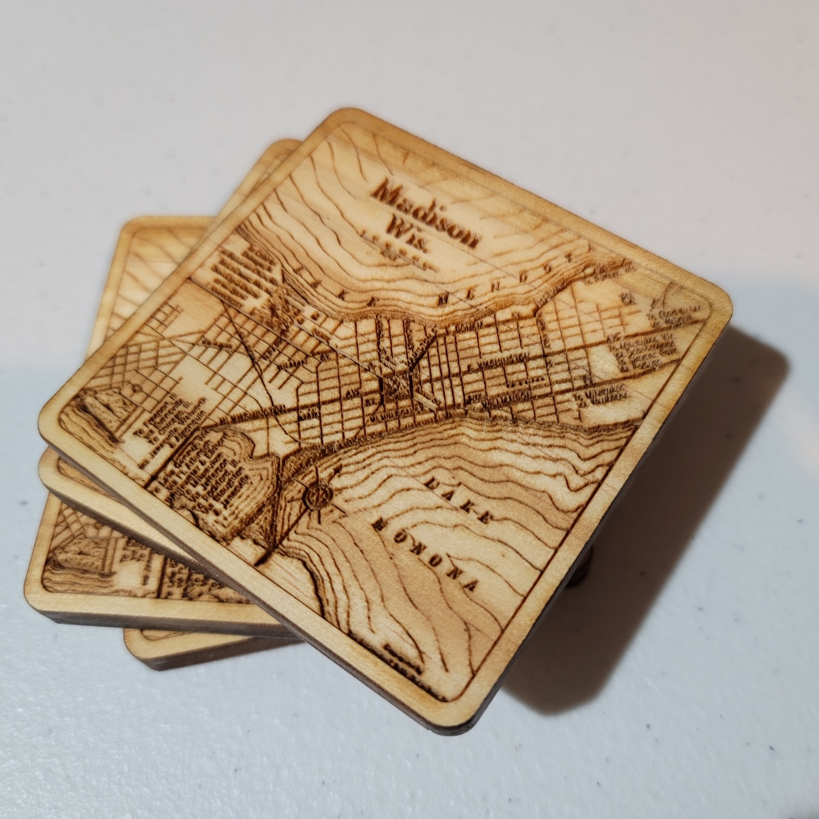 Madison Drink Coaster • crAVE Craft
